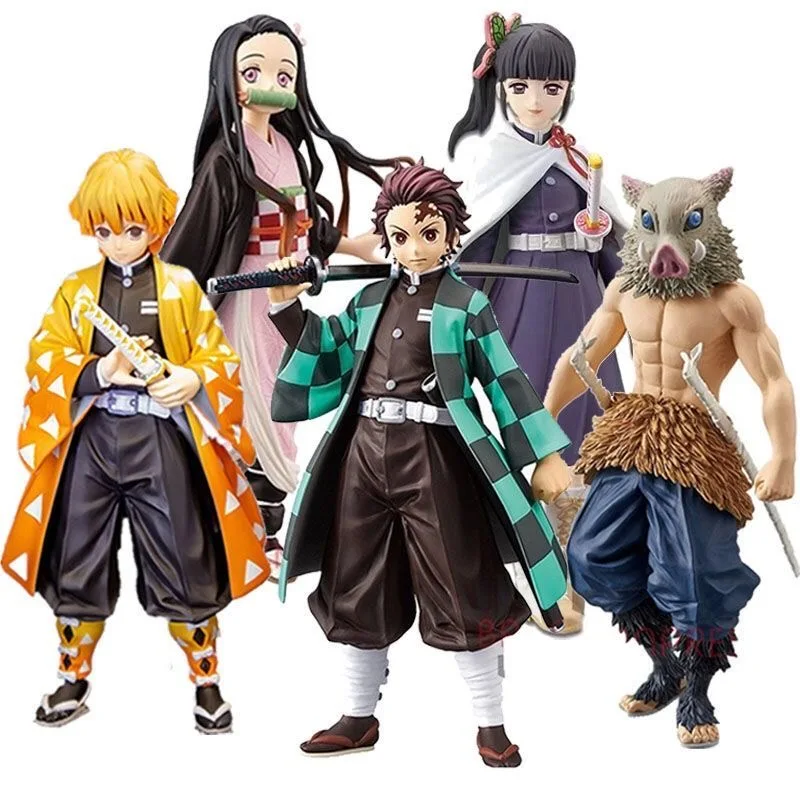 Demon-Slayer-GK-Anime-Figures-Tanjirou-Nezuko-Zenitsu-Giyuu-Muichirou ...
