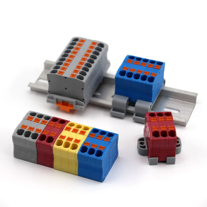 Wire Connectors Push-in Electrical Cable Terminal Block Multiple In ...