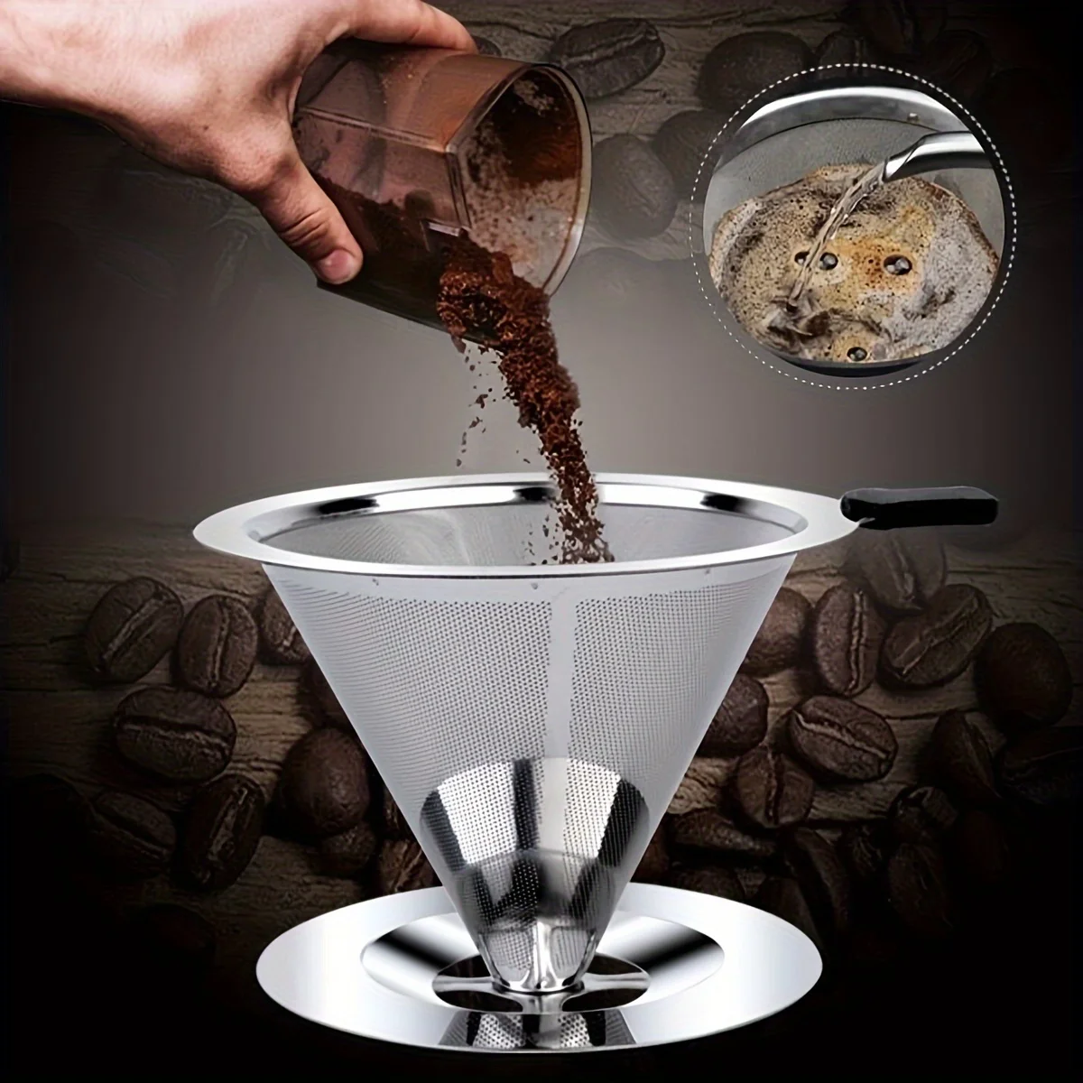 1pc-Double-Layer-600-Mesh-Fine-Coffee-Filter-Food-Grade-304-Stainless ...