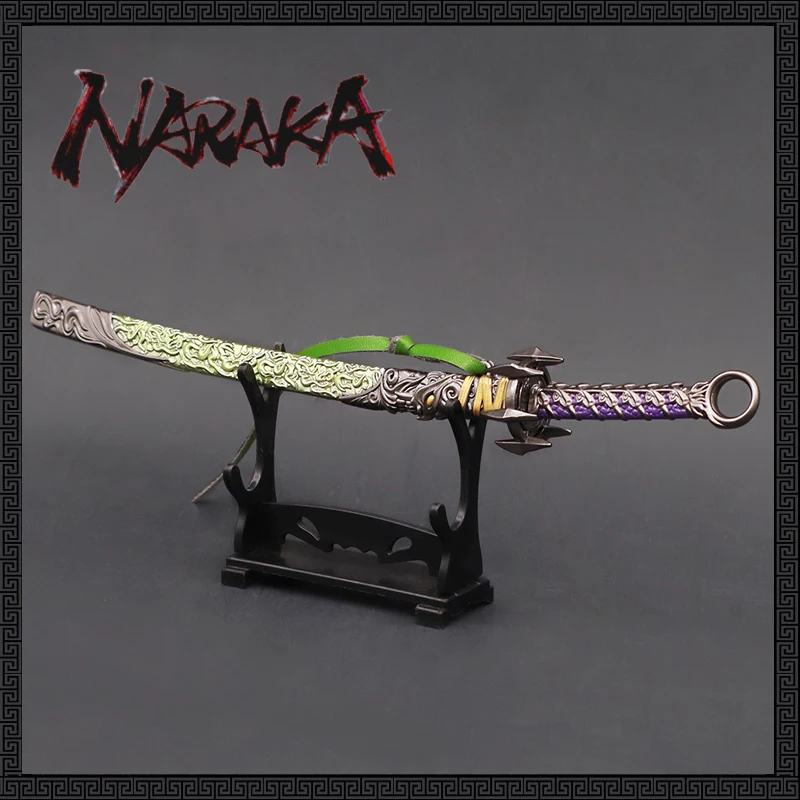 22CM NARAKA BLADEPOINT Game Peripheral Sheath Weapon Metal Long Sword ...