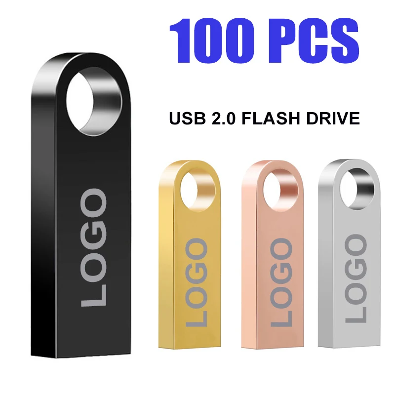 100PCS-lot-Metal-Pen-Drive-64GB-32GB-16GB-USB-Flash-Drive-8GB-4GB-U ...