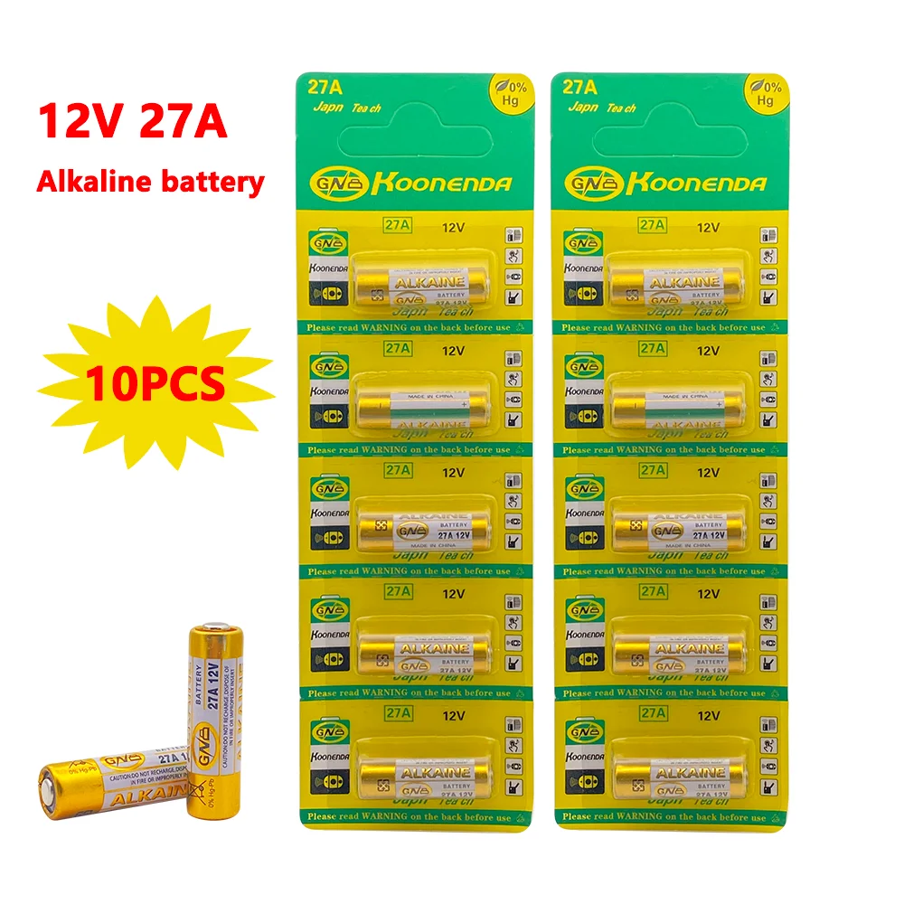 12v-Pile alcaline sèche pour alarme, télécommande, cellule sèche, 12V ...