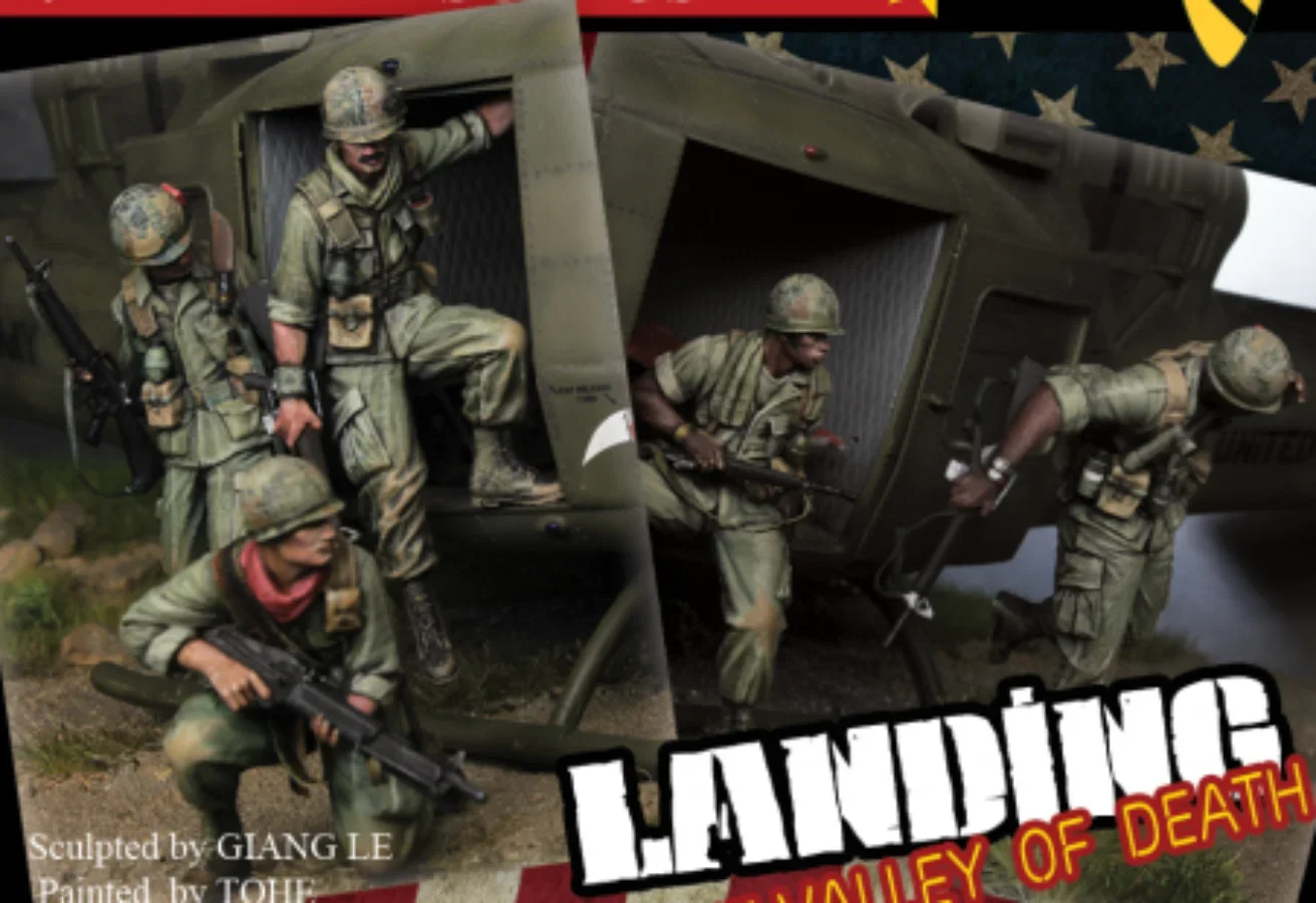 1/35 Resin Figure Model Kit Vietnam War US Army Helicopter Crew 5 ...