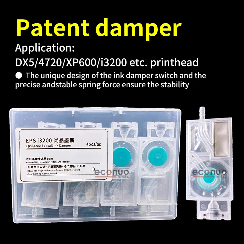 4pcs Patent i3200 4720 Ink Damper dtf Damper for epson XP600 l1600 4720 ...