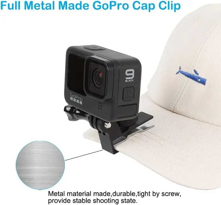 Baseball Cap Metal Clip Mount Baseball Cap Clamp Quick Release Mount ...