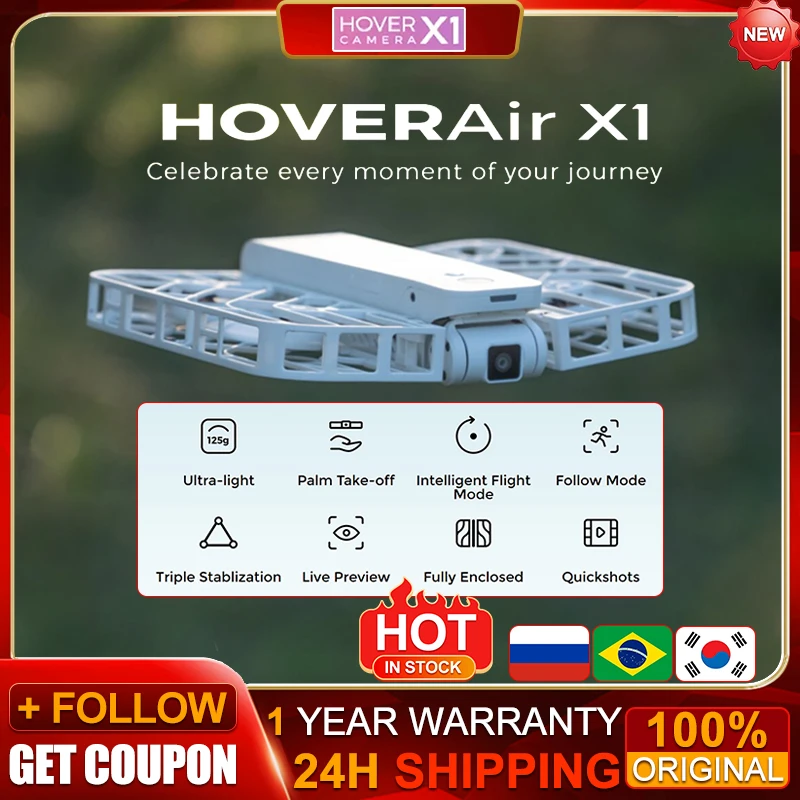 Hover-Camera-X1-HOVERAir-X1-Ultra-Light-Foldable-Portable-Unlock-Advanced-Shots-Drones ...