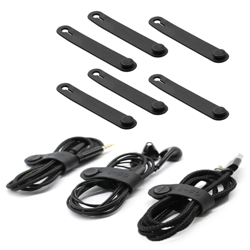 10Pcs-Rubber-Elastic-Fastening-Cable-Ties-Straps-for-Wire-Management ...