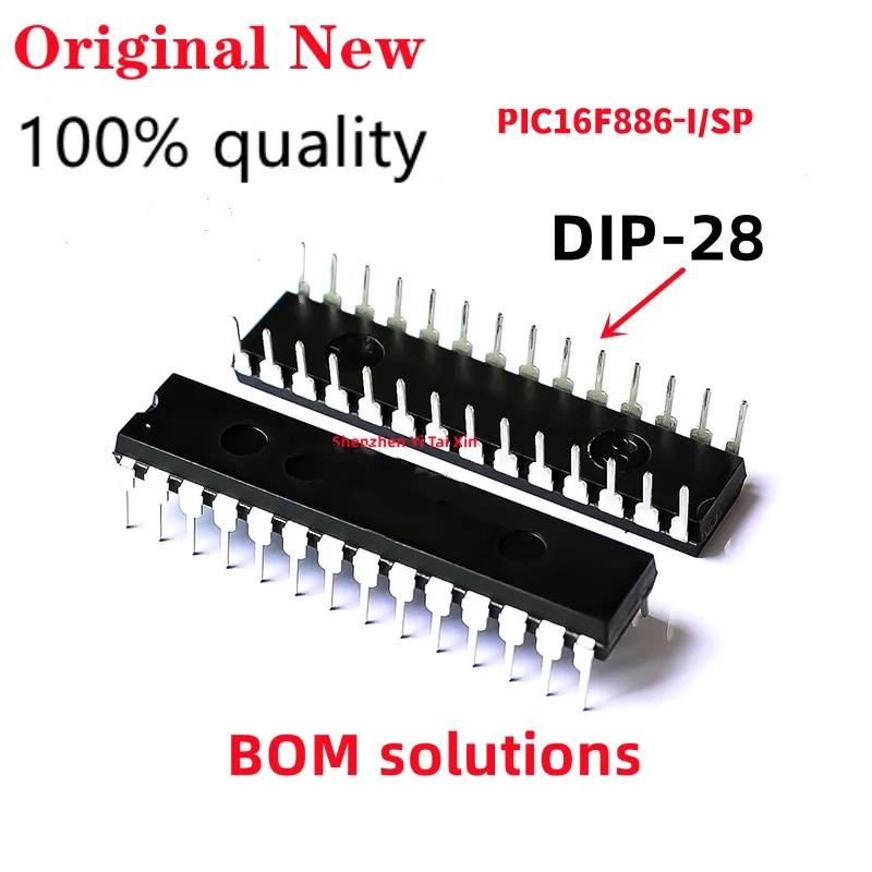 1pcs/lot 100% New PIC16F886-I/SP PIC16F886ISP PIC16F886 16F886-I/SP Controller chips DIP-28 In Stock