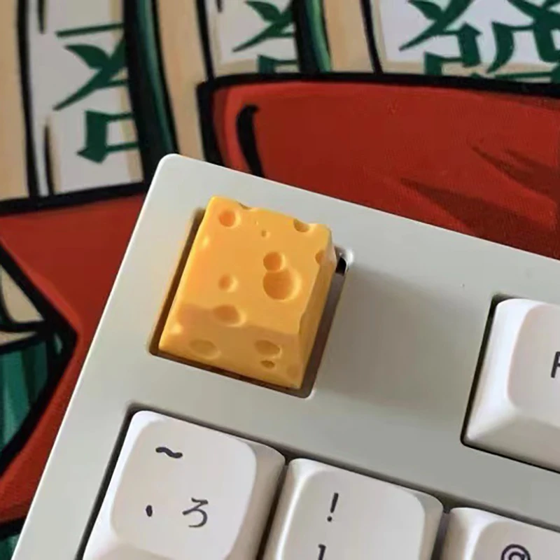Cute-Cheese-Shape-Resin-Keycaps-for-Cross-Shaft-for-DIY-Mechanical ...