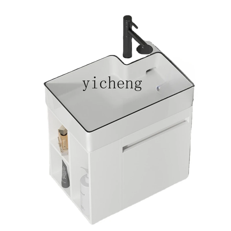 Zf-Solid-Wood-Wash-Basin-Integrated-Wash-Basin-Cabinet-Combination ...