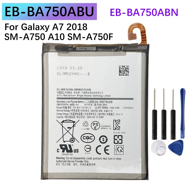EB-BA750ABU-3400mAh-Battery-For-Galaxy-A7-2018-Version-A7-SM-A750-A10 ...