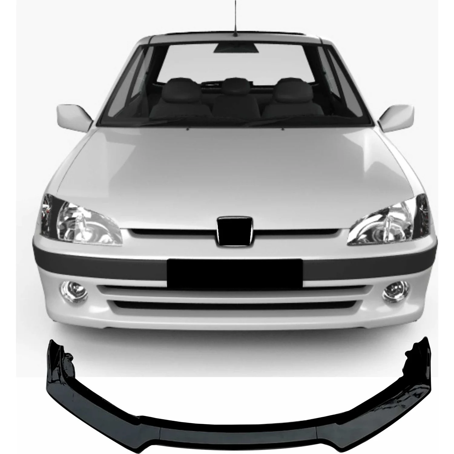 For Peugeot 106 Front Bumper Attachment Spilitter Universal Front Lip ...