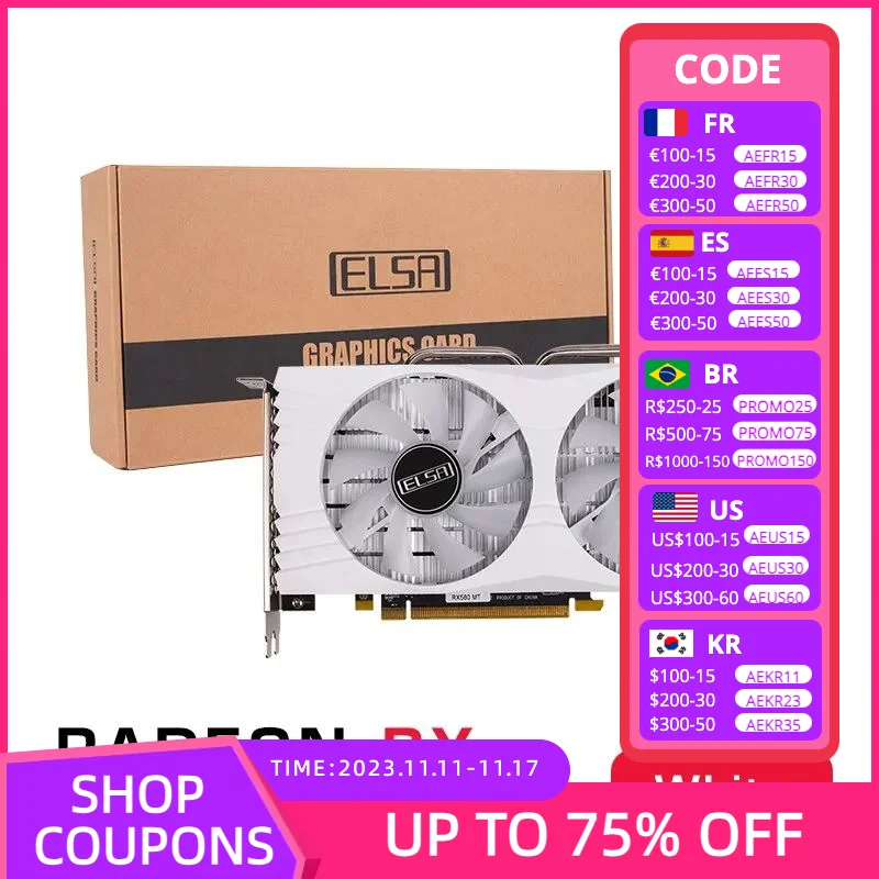 Elsa-wei-radeon-rx-580-8gb-gddr5-256bit-gpu-schreibtisch-computer-spiel ...