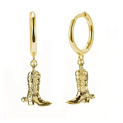 Vintage-Fashion-Western-Cowboy-Alloy-Boots-Earrings-Geometric-Shape ...