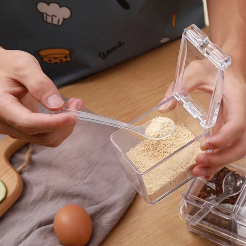 1pc-Dressing-Box-Home-Kitchen-Salt-Dressing-Jar-Organizer-Compartment ...