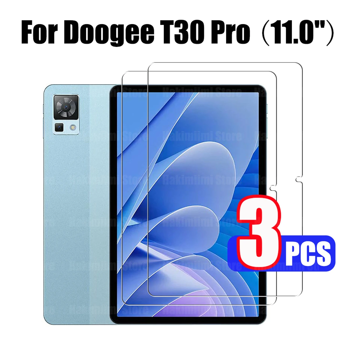 Screen Protector for Doogee T30 Pro 11 Inch 2023 Anti-fall HD Hardness 9H Tempered Glass ...