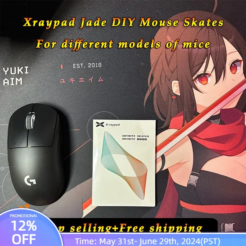 Xraypad-Jade-Speed-Mouse-Skates-Series-X2-sets-X-raypad-PTFE-DIY-Mice ...