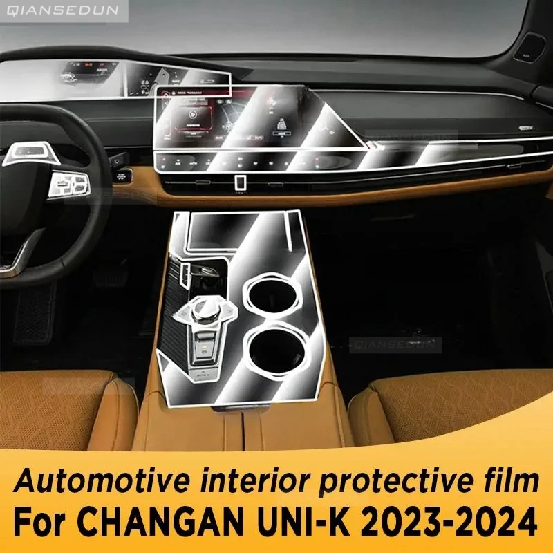 For-CHANGAN-UNI-K-2023-2024-Gearbox-Panel-Navigation-Screen-Automotive-Interior-TPU-Protective ...