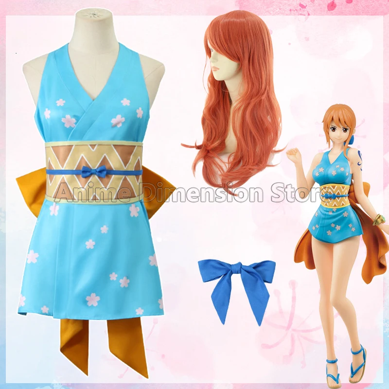 Anime-Nami-Cosplay-Costumes-Dress-Kimono-Uniform-Wig-Outfits-Halloween ...