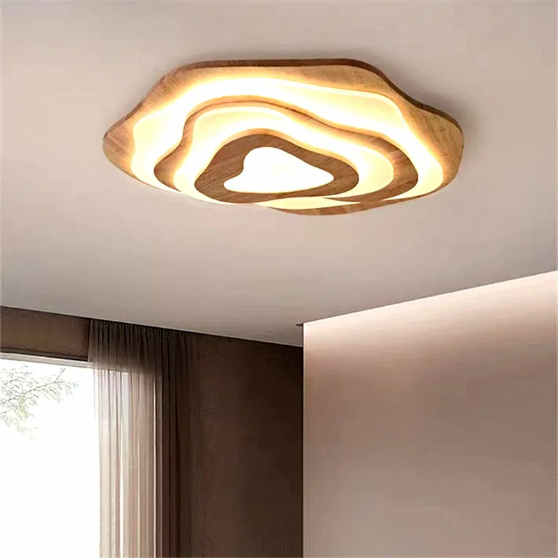Modern-wood-ceiling-light-For-Children-Bedroom-cloud-light-ceiling ...