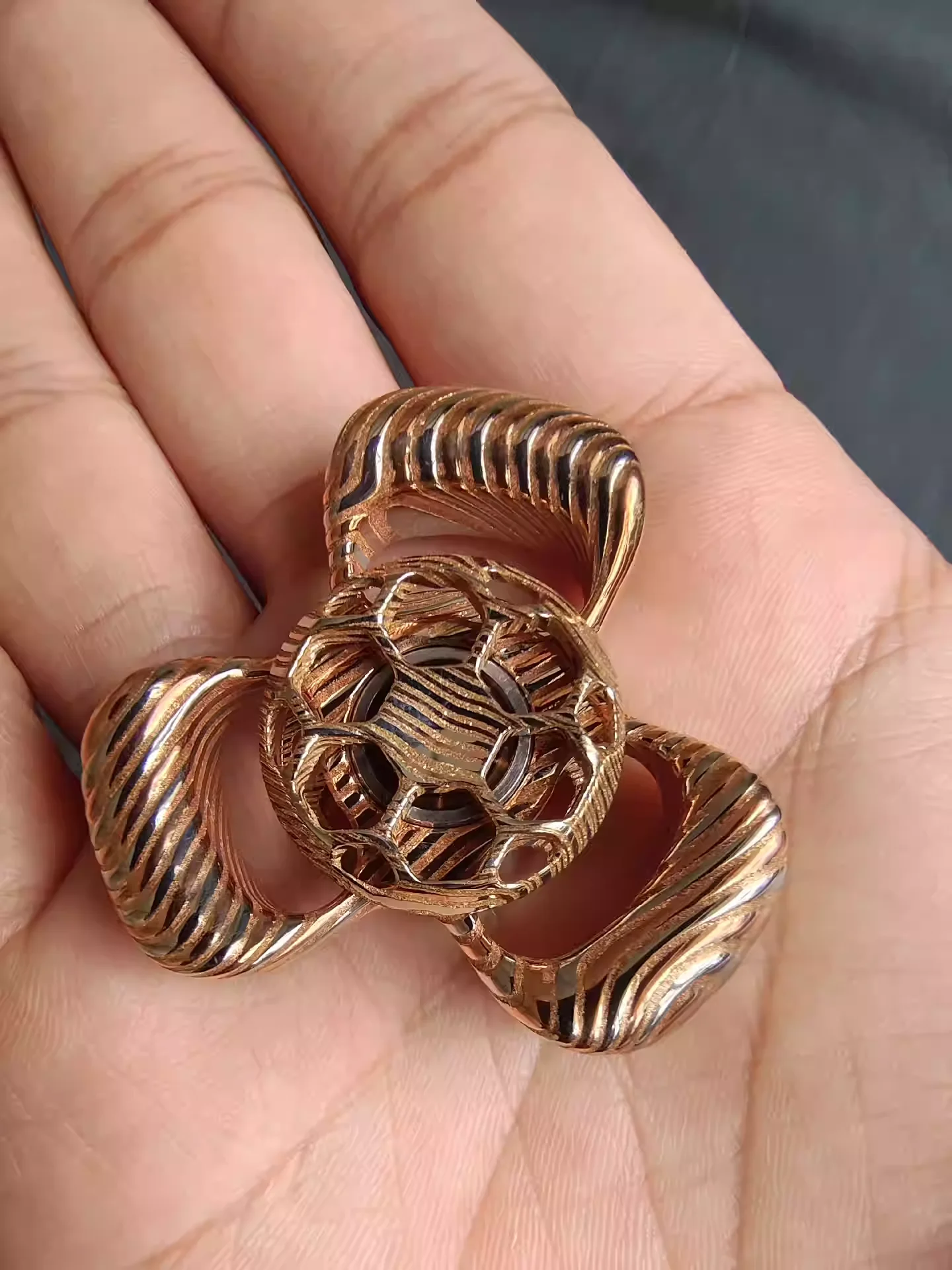 Asia-Pacific-Horizon-Three-Leaf-Wood-Grain-Gold-Copper-Horse-Gyroscope ...