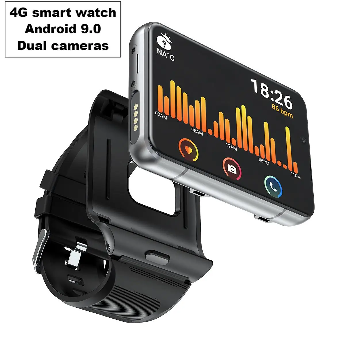 4G Android Smart Watch APPLLP Max S999 2.88 Inch Screen 4G+64GB Dual ...