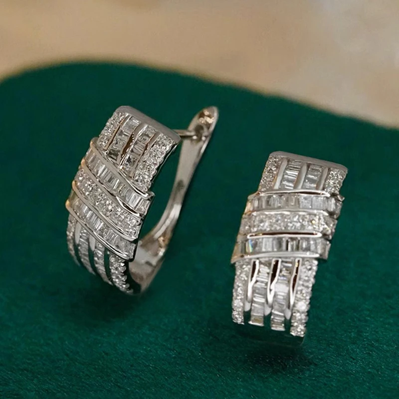 Huitan-Luxury-Shinning-Hoop-Earrings-Female-Trendy-Silver-Color ...