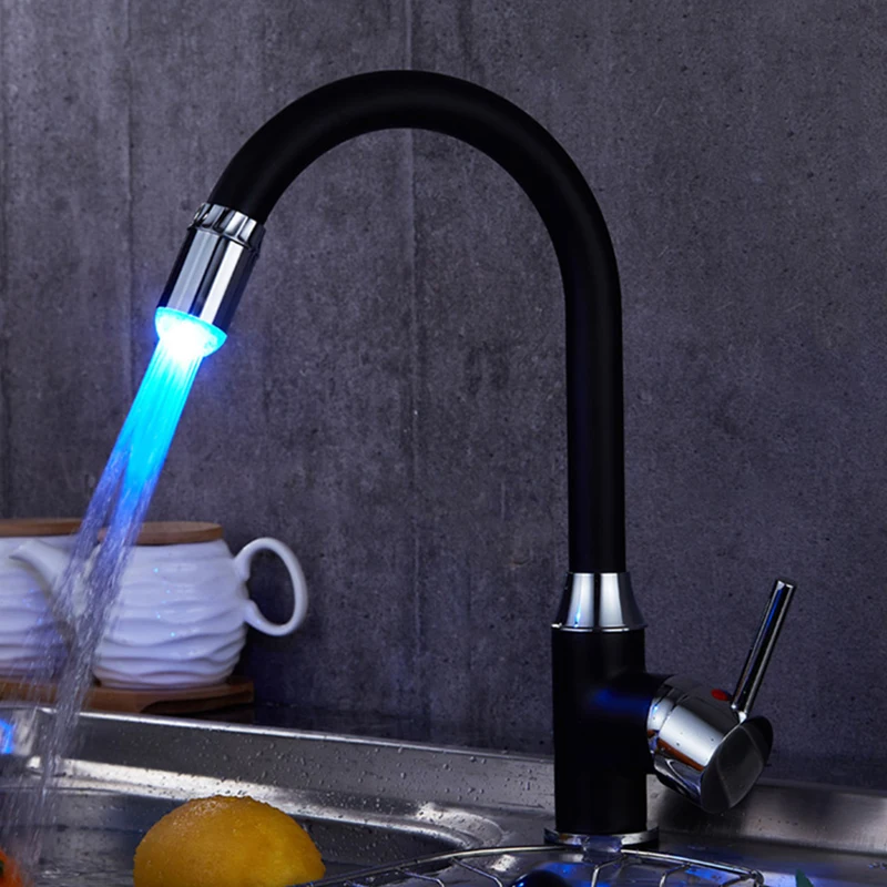 LED-Temperature-Sensitive-3-Color-Light-up-Faucet-Kitchen-Bathroom-7 ...