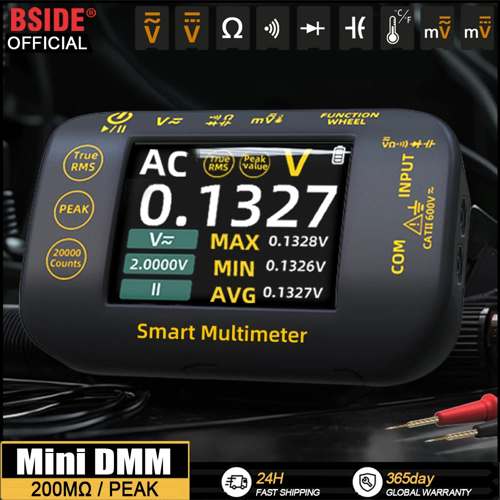 BSIDE-Mini-Digital-Multimeter-20000counts-High-precision-Multitester ...