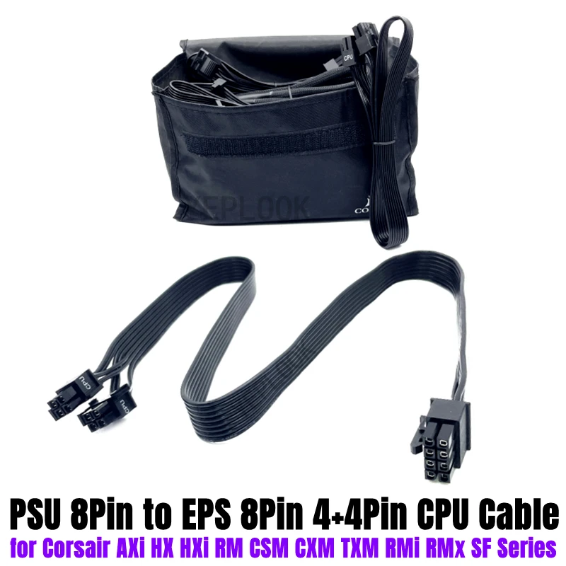 Corsair 8Pin to 4+4Pin EPS CPU Cable for PSU CS450M CS550M CS650M ...
