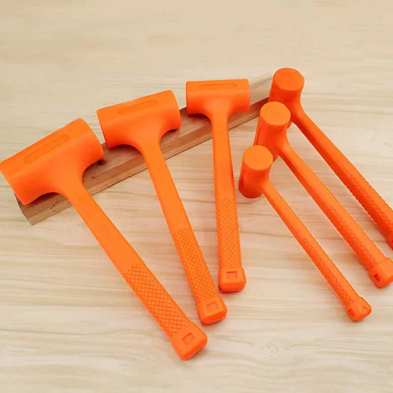 0-5-4LB-Dead-Blow-Mallet-Orange-Soft-Silent-Rubber-Unicast-Hammer ...