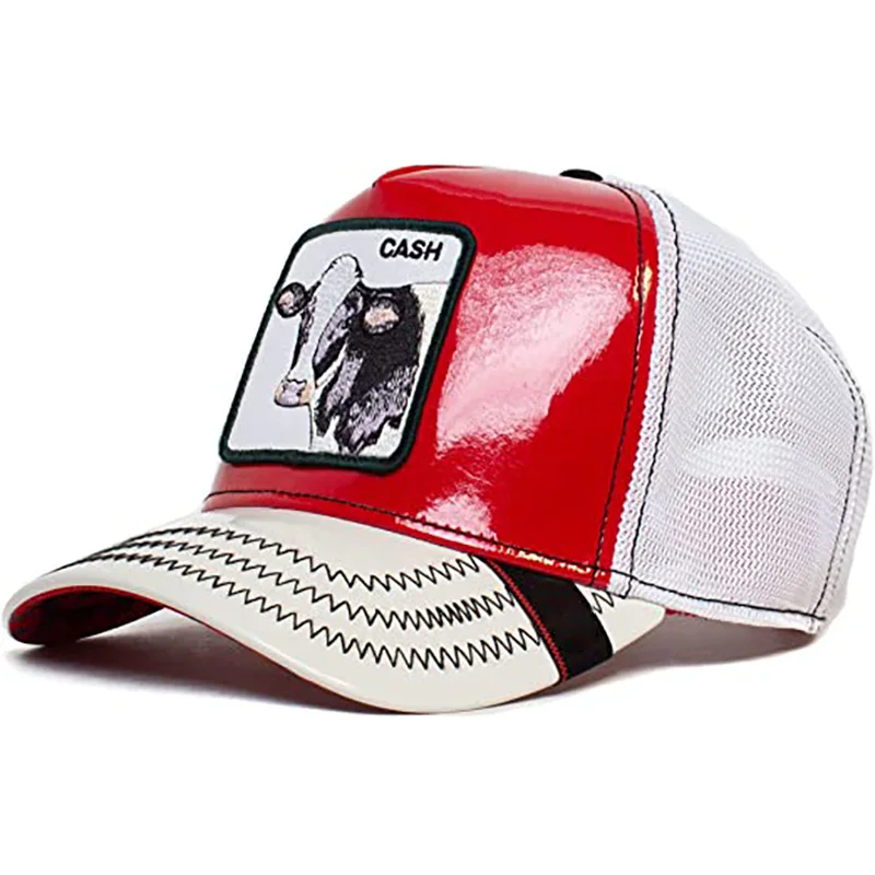 Animal Baseball Caps Men Women Unisex High Shine Faux Leather ...