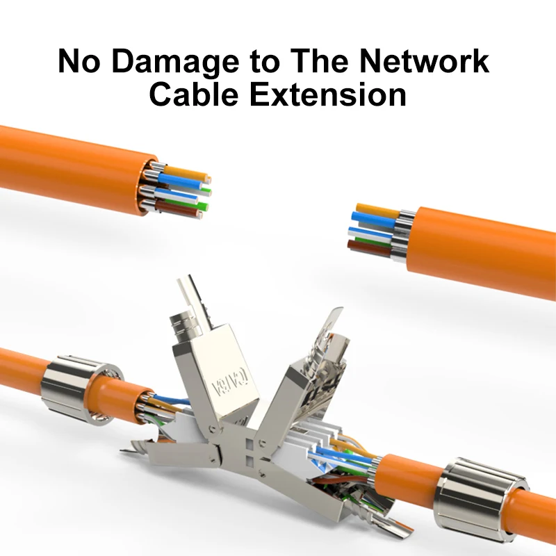 Generic Cat6 Cat6a Cat7 Network Cable Extender Junction Adapter ...