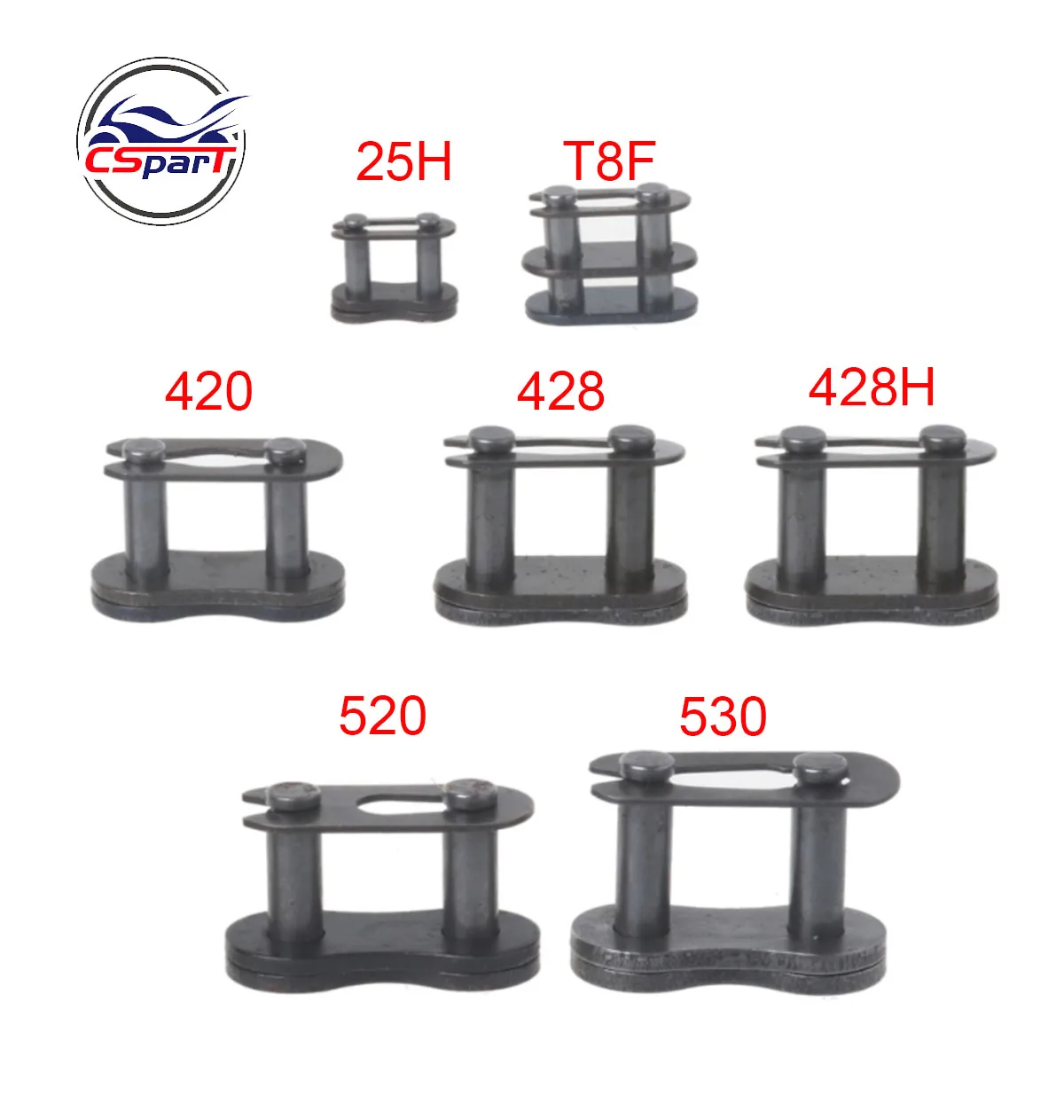 25h T8f 420 428 428h 520 530 Chain Master Link Pocket Dirt Pit Atv Quad ...