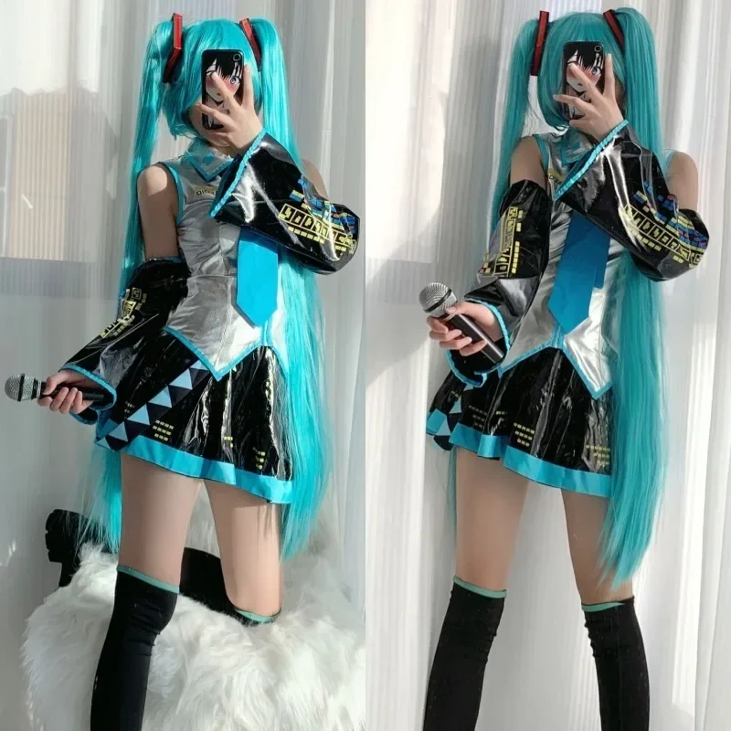 Ropa De Cosplay Hatsune Miku Ropa De F Rmula De Animaci N Accesorios De