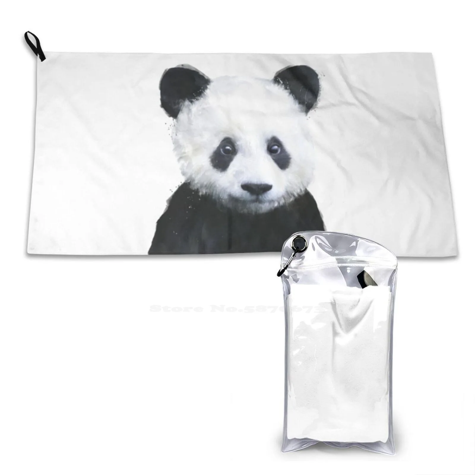 Little-Panda-3D-Print-Towel-Sport-Soft-Towel-Panda-Wildlife-Fauna ...