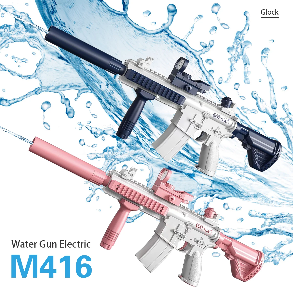 M416-Charge-Water-Gun-Electric-High-Capacity-Pistol-Shooting-Toy-Fully ...