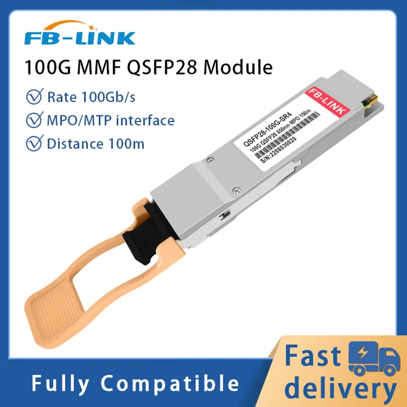 100G-SR4-MPO-MTP-100m-850nm-QSFP28-MMF-GBIC-Transceiver-Fiber-optic ...