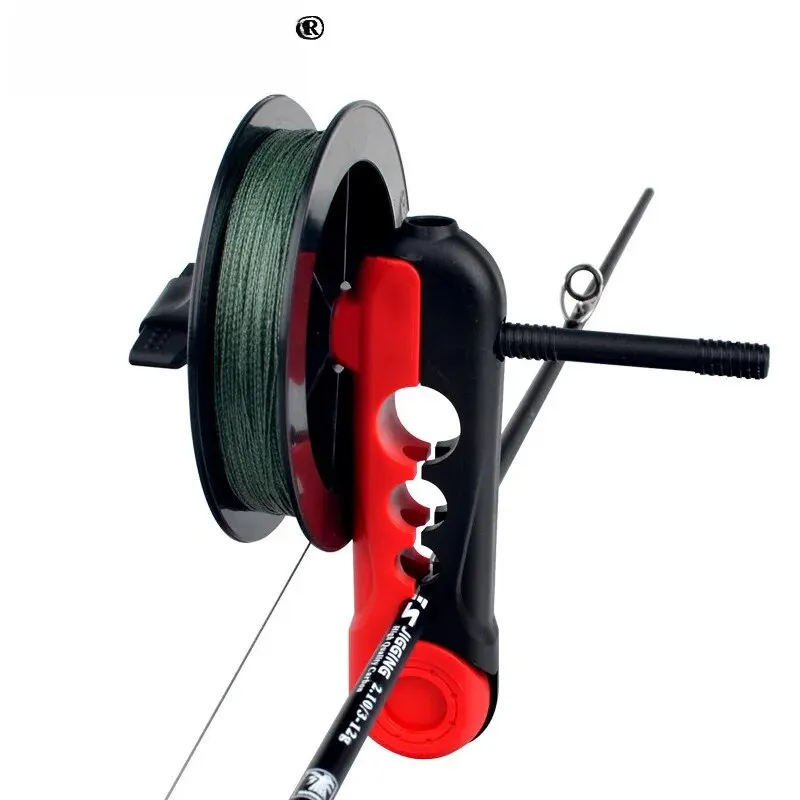 Fishing-Reel-Line-Winder-Tool-Red-White-Black-Blue-White-Nylon-Plastic ...