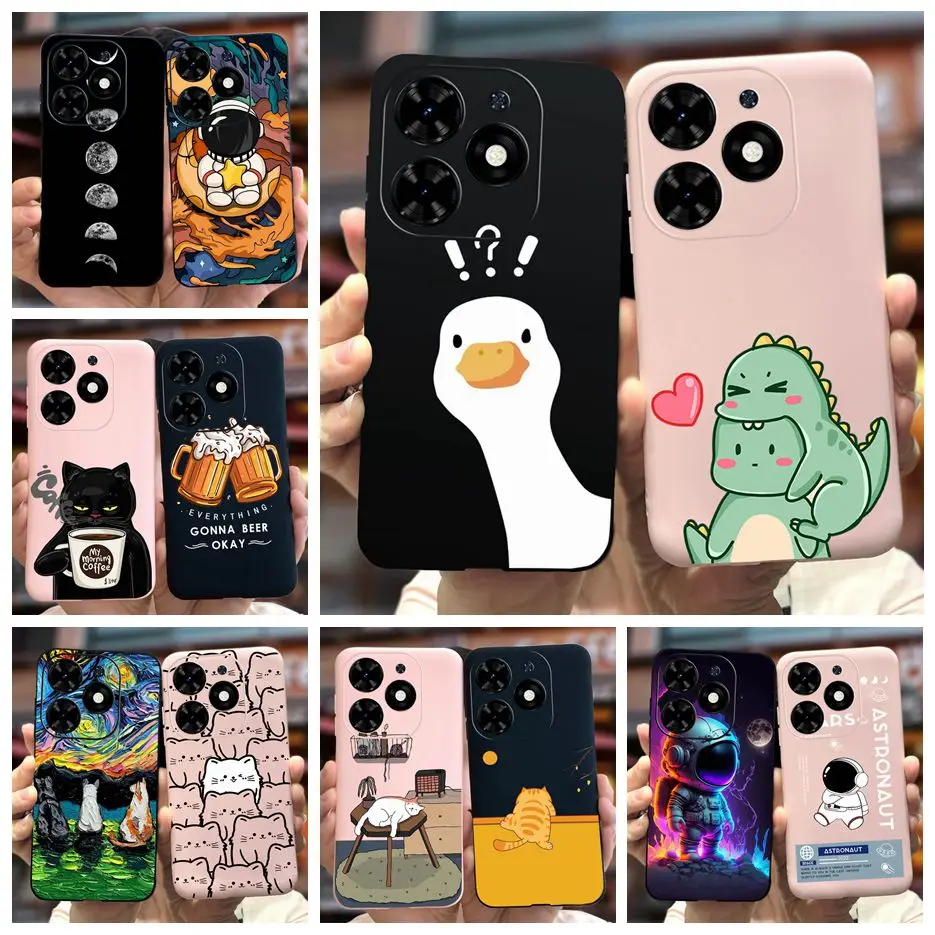 For-Infinix-Smart-8-Case-X6525-Cute-Fashion-Painted-Bumper-Soft ...