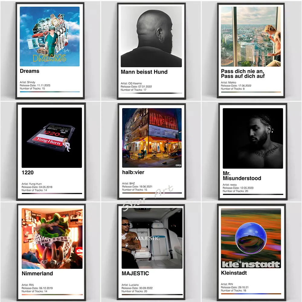 Modern-Album-Classic-Hot-Music-Posters-and-Print-Makko-Album-Cover-Canvas-Painting-Wall-Art ...