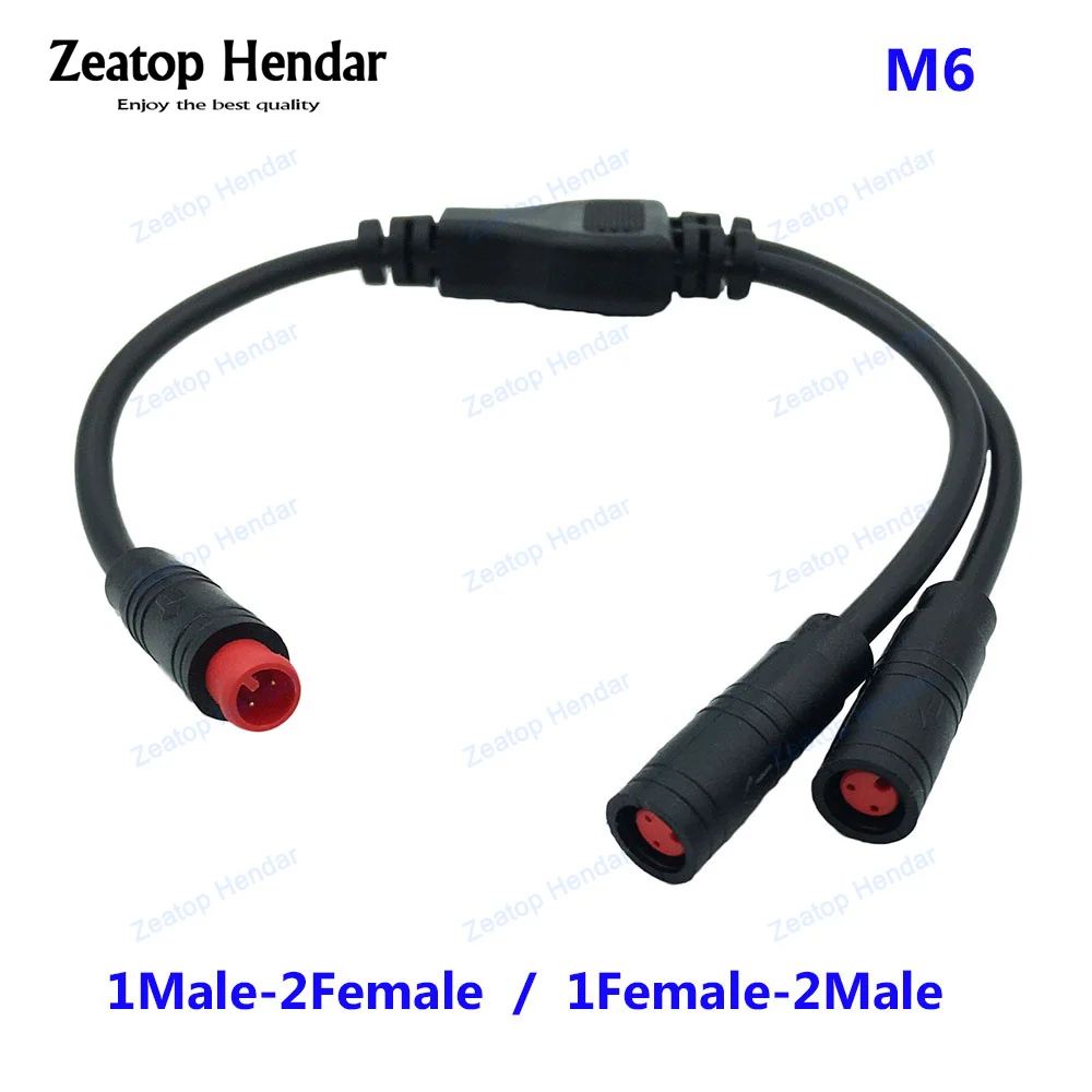 1Pcs-M6-2Pin-Y-Splitter-E-bike-Cable-1-Male-to-2-Female-1Female-to ...