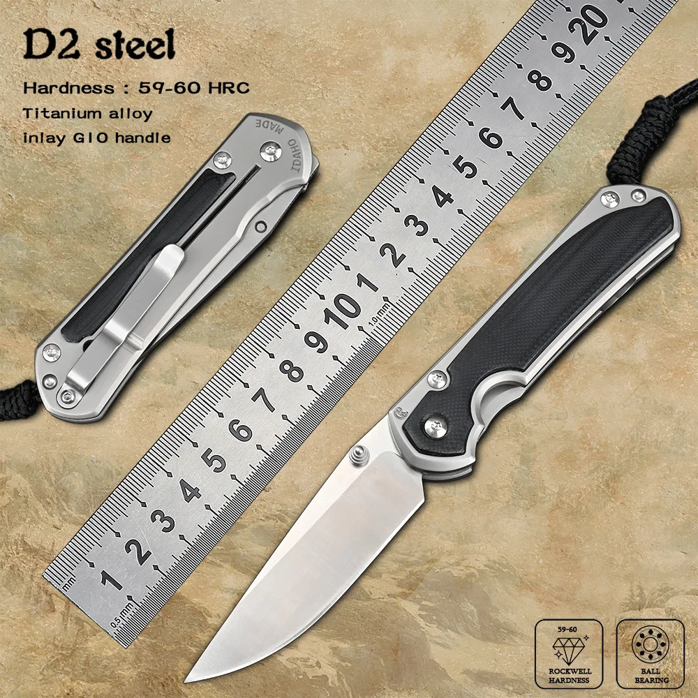 Titanium-alloy-Handle-Hunting-Survival-Cutter-Camping-EDC-Tool-Tactical ...