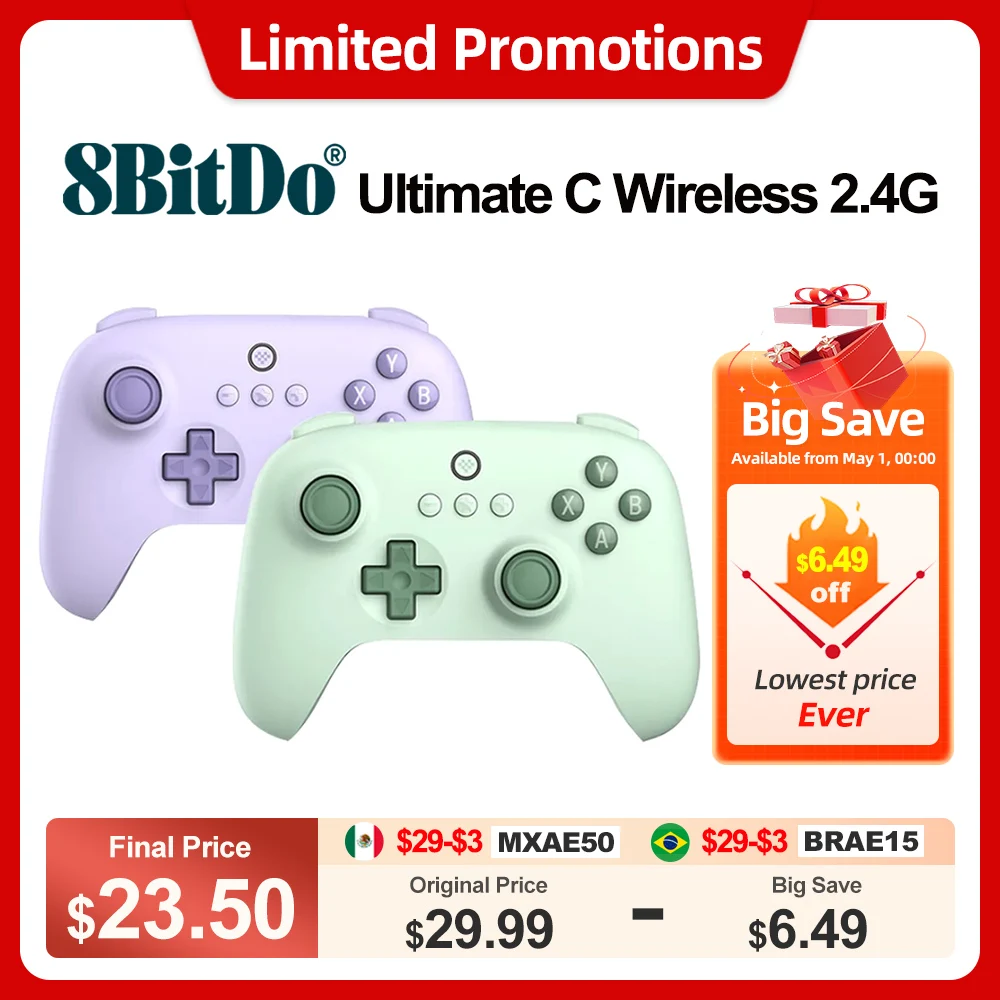 8BitDo-Ultimate-C-Wireless-2-4G-Gaming-Controller-Gamepad-for-PC ...