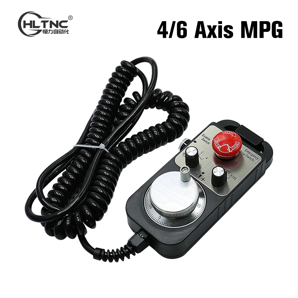 Pulse-Generator-5V-Pendant-Hand-held-Controller-4-6-Axis-MPG-Handwheel ...