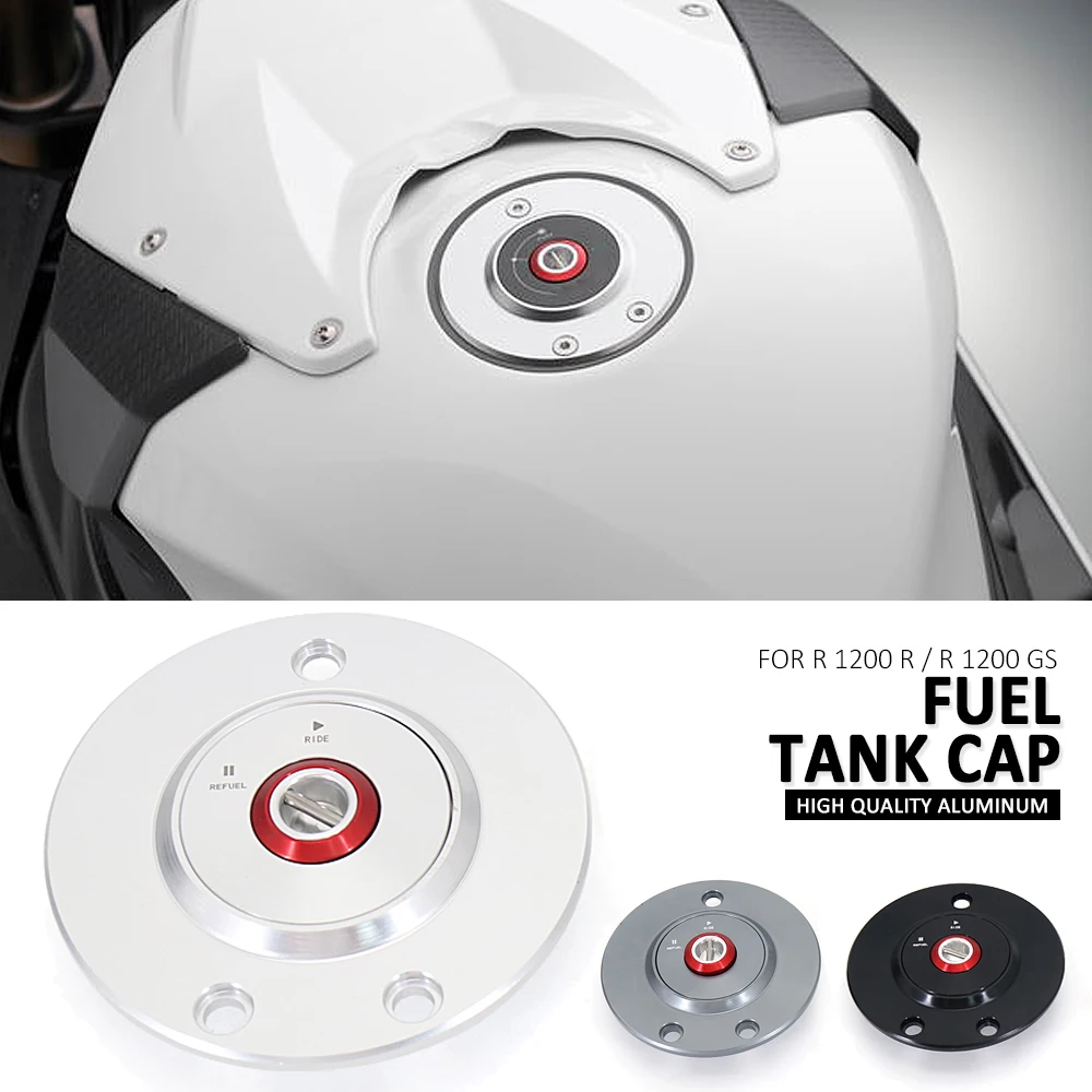 Motorcycle-R1200-GS-R-1200R-Aluminum-Fuel-Gas-Tank-Cap-Lock-Keys-For ...