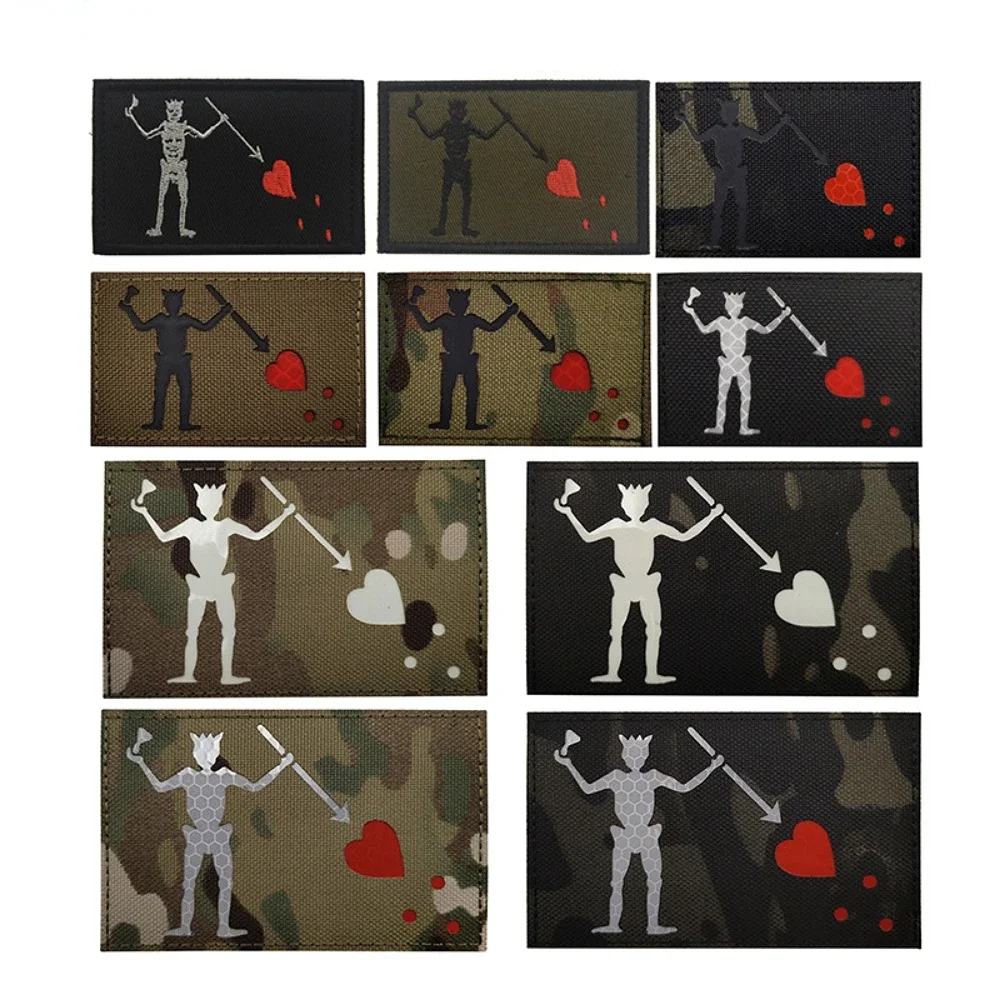 Edward-Teach-Patches-Black-Beard-Pirate-Flag-Glow-In-The-Dark-Patch ...