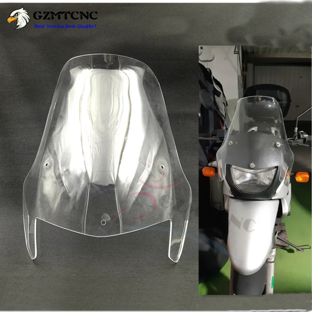 Motorcycle-Windshield-WindScreen-Black-Clear-Wind-Shield-Deflectors-for ...