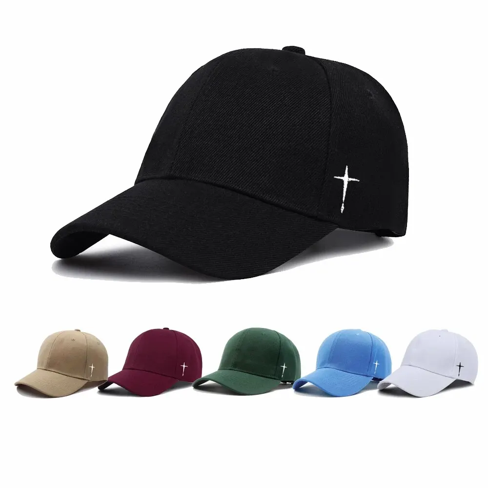 Unisex-Simple-Cross-Water-Drop-Embroidery-Baseball-Caps-Spring-and ...