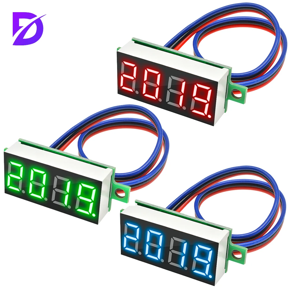 0.36'' Mini Digital Voltmeter DC 0 100V DC 3.1 32V Precision Voltage ...
